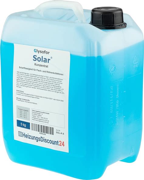 5 Liter Solarflüssigkeit Konzentrat bis 58C Frostschutz Solarfluid
