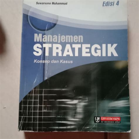Jual Manajemen Strategik Konsep Dan Kasus Edisi 4 Buku Original Kota