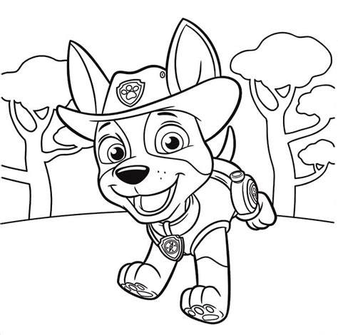 Coloriage Pat Patrouille Tracker T L Charger Et Imprimer Gratuit Sur