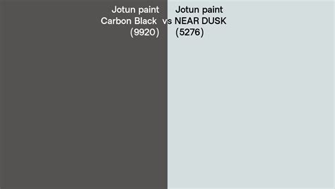 Jotun Paint Carbon Black Vs NEAR DUSK Side By Side Comparison