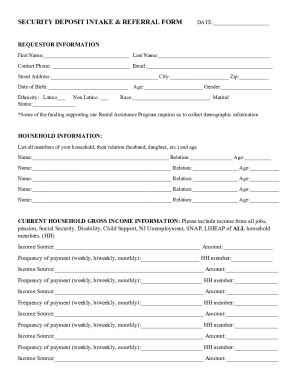 Fillable Online SEc Dep Intake And Referral Form Docx Fax Email Print