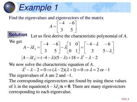 linear algebra chapter 5 eigenvalues and eigenvectors презентация онлайн
