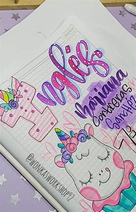 Más de 30 Ideas de Portadas para cuadernos que te inspirarán