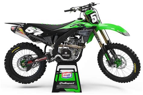 Edge Grey Series Kawasaki KX KXF Graphics Kit Custom MX The