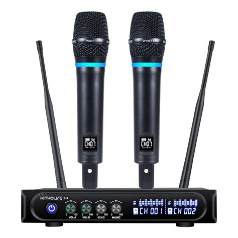 Amazon Kithouse S9 UHF Rechargeable Wireless Microphone System