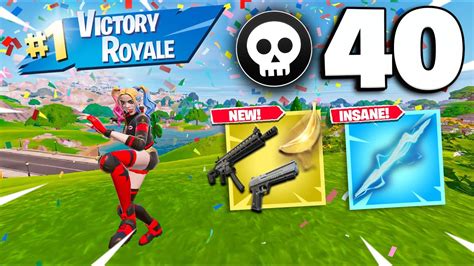 40 Elimination HARLEY QUINN Solo Vs Squads WIN Full Gameplay Fortnite