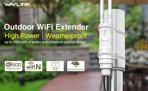 Amazon WAVLINK Outdoor WiFi Range Extender AC600 High Power