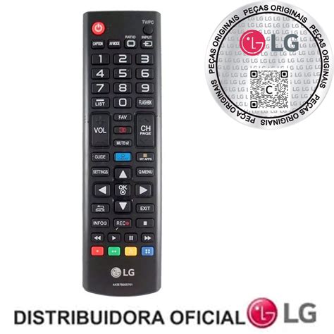 Controle Remoto Tv Lg Smart Akb73975701 Akb75055701 Original No Shoptime
