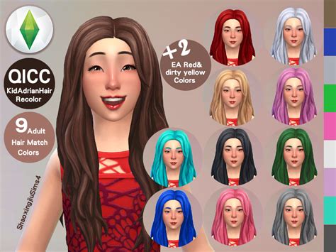 The Sims Resource Kid Adrian Hair Recolor