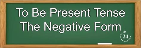 Quest Es Sobre A Forma Negativa Do Verbo To Be No Presente