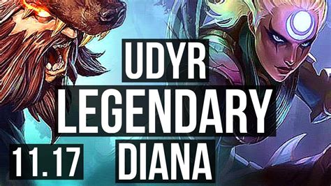 UDYR Vs DIANA JUNGLE 16 1 4 Legendary 1 9M Mastery 700 Games