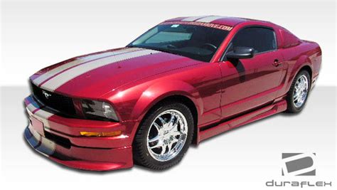 2006 Ford Mustang Sideskirts Body Kit 2005 2009 Ford Mustang Duraflex