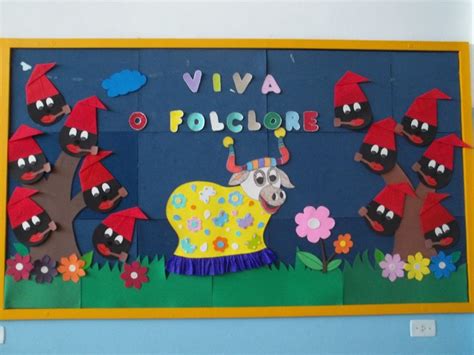 Painel Folclore Escolar Em Eva Ou Feltro Moldes Mural E Painel