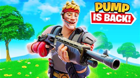 The Pump Shotgun Is Back Fortnite Season Youtube
