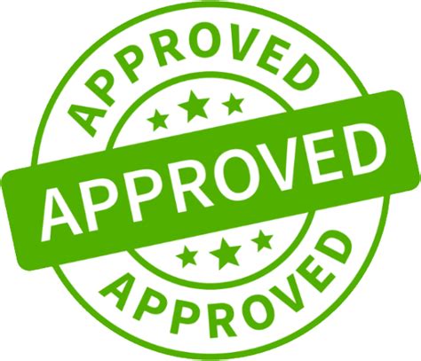 Approved Green Stamp PNG Image