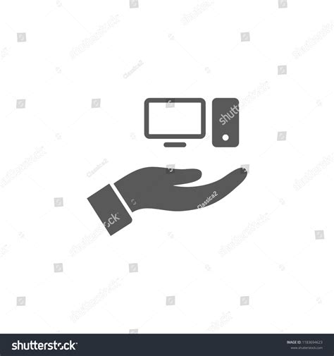 Computer Hand Icon Stock Vector Royalty Free 1183694623 Shutterstock