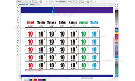 Cara Membuat Kalender Di CorelDraw Pintardesain
