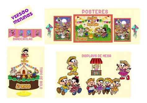 Kit Festa Só Um Bolinho Festa Junina Turma Da Mônica Mebuscar Brasil