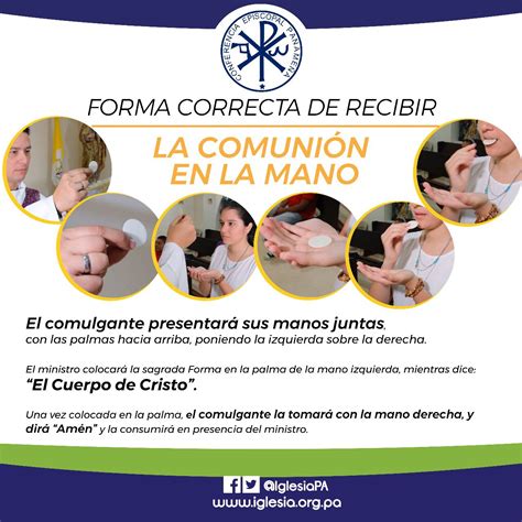 Arquidiócesis de Pmá on Twitter Conoce la forma correcta de recibir