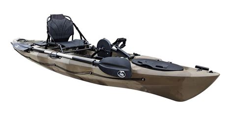 BKC PK12T Angler 12 Foot Sit On Top Solo Fishing Kayak W Trolling