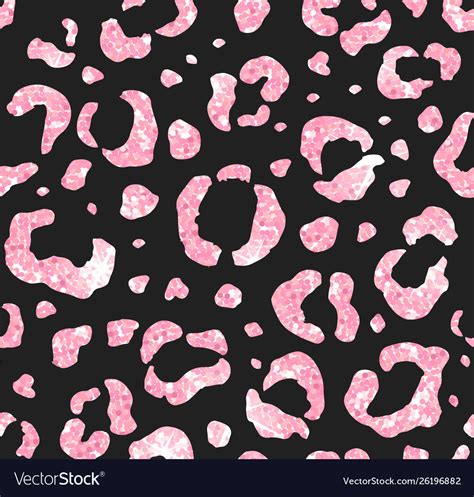 Pink Glitter Cheetah Print Wallpaper