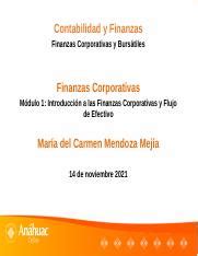 1 Introducción a Finanzas Corporativas pptx Contabilidad y Finanzas