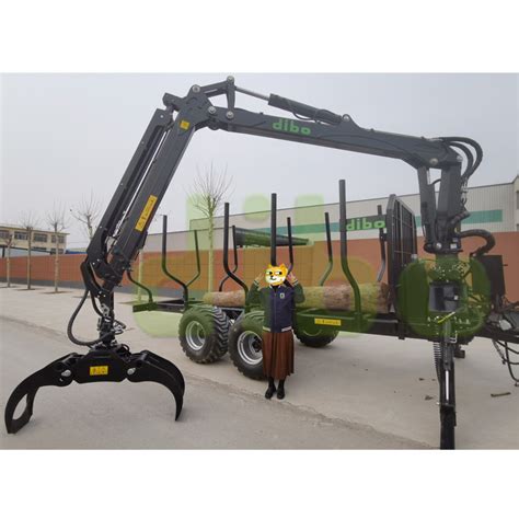 CE Approved ATV Forestry Machinery Log Crane For Timber Loading Trailer