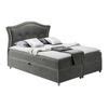 Cama Continental Baltimore 135 Doble Gris Tapiz Somieres