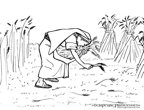 Bible Coloring Pages Ruth And Naomi