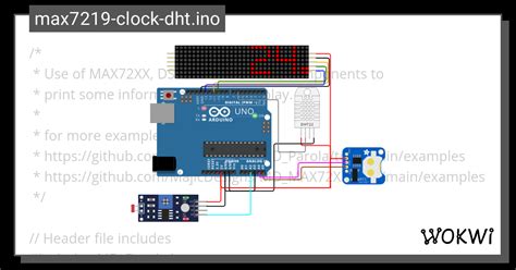 Max Clock Dht Ino Wokwi Arduino And Esp Simulator