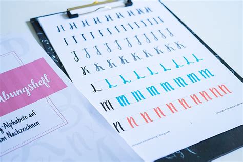 Das ultimative Handlettering Übungsheft 10 Alphabete und mehr