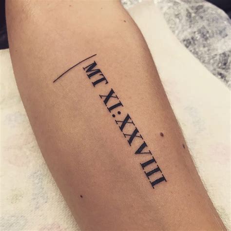 Roman Numeral Tattoos That Will Mark Your Most Memorable Date