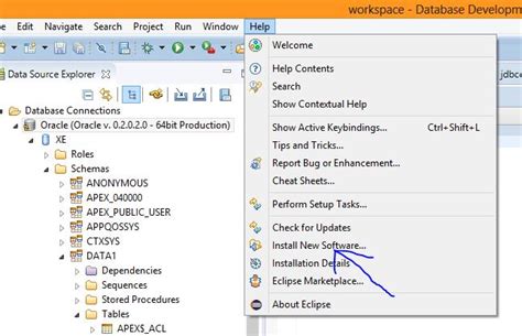 I Don T Have Database Development Perspective In Eclipse Java SE IDE