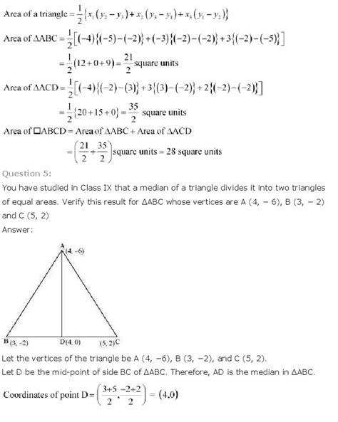coordinate geometry class 10 mathematics ncert solutions