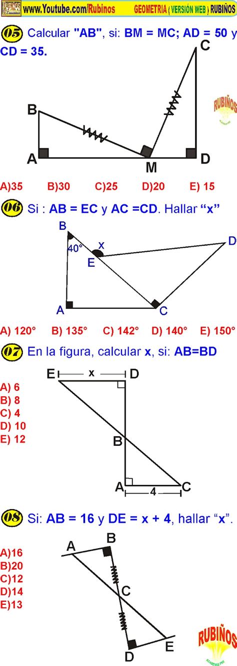 CONGRUENCIA DE TRIÁNGULOS EJERCICIOS RESUELTOS PDF
