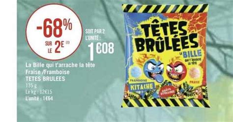 Offre Bonbons Têtes Brûlées La Barre Qui T arrache La Tête Goût Pomme