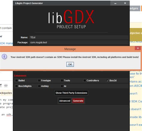 LibGDX Your Android Sdk Path Doesn T Contain An Sdk Stack Overflow