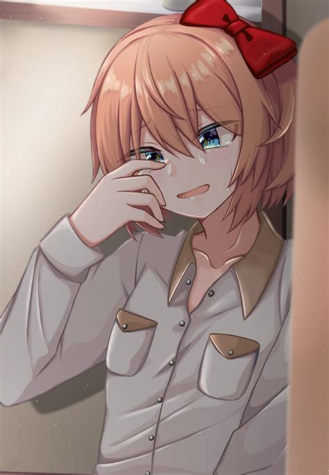 Sayori Doki Doki Literature Club Drawn By Mashiba Lei Danbooru
