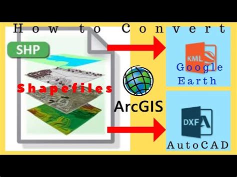 How To Convert Shapefiles To Kml And Dxf Using Arcgis Youtube