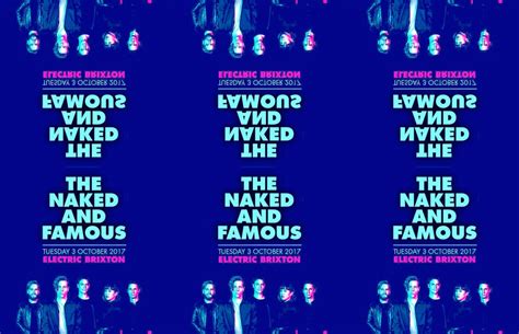 THE NAKED AND FAMOUS TAKE BRIXTON Entec Sound And Light