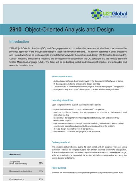 object oriented analysis and design ooad pdf unified modeling language object oriented