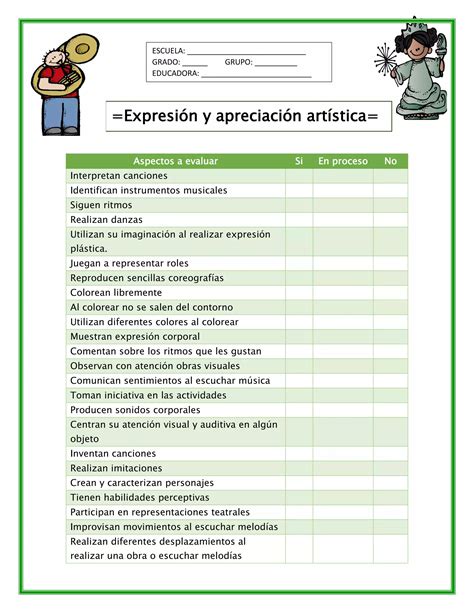 Lista De Cotejo Preescolar Artofit