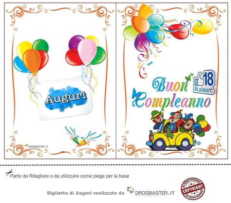 Auguri Per I Anni Di Compleanno Biglietti Gratis Da Stampare Per