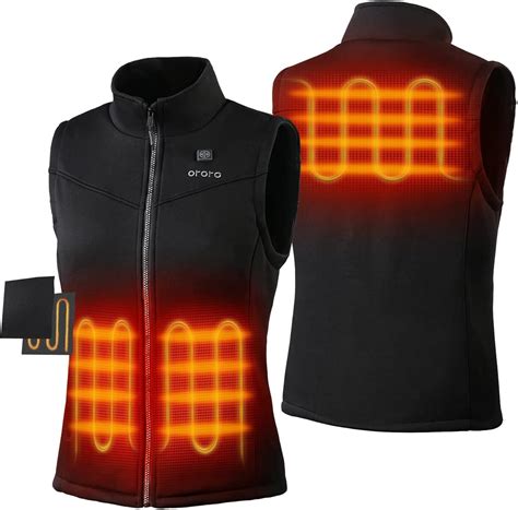 Buy ORORO Women S Heated Vest With Battery Electric Fleece Vest Base