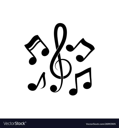 Note Music Royalty Free Vector Image VectorStock