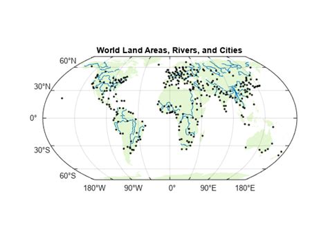 Create Common Plots Using Map Axes Matlab Simulink Mathworks