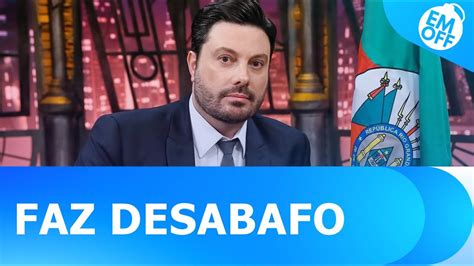 Danilo Gentili rasga o verbo e expõe insatisfação direção do SBT no