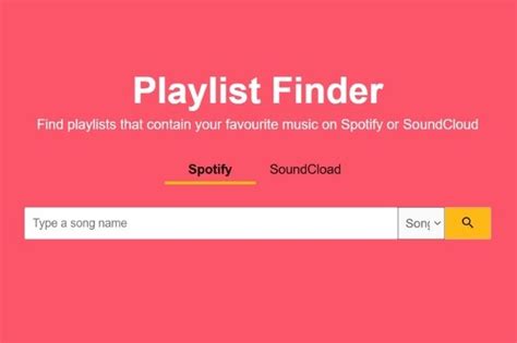 Playlist Finder Tool Search By Song Or Artist Chosic