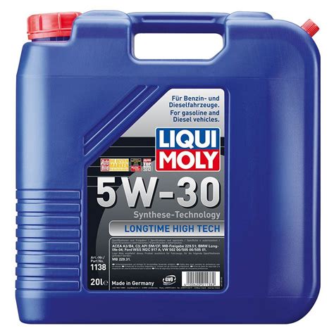Моторное масло Liqui Moly Longtime High Tech 5W 30 купить в Украине