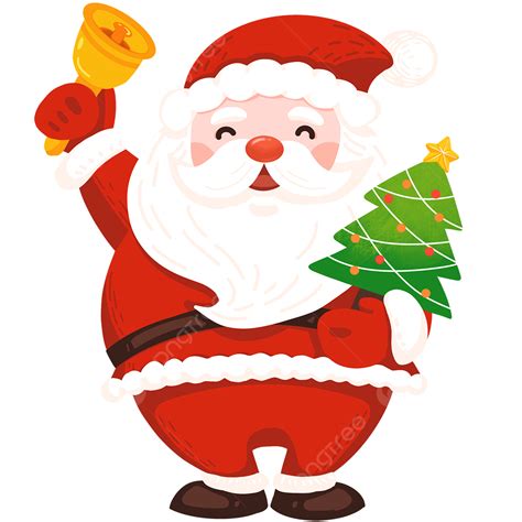 Santa Claus árbol De Navidad Sonajeros Dibujos Animados PNG dibujos